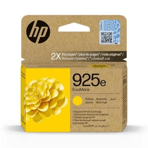 HP 925e EvoMore Yellow Ink Cartridge ~800 pages – Big O Trading 787 cc